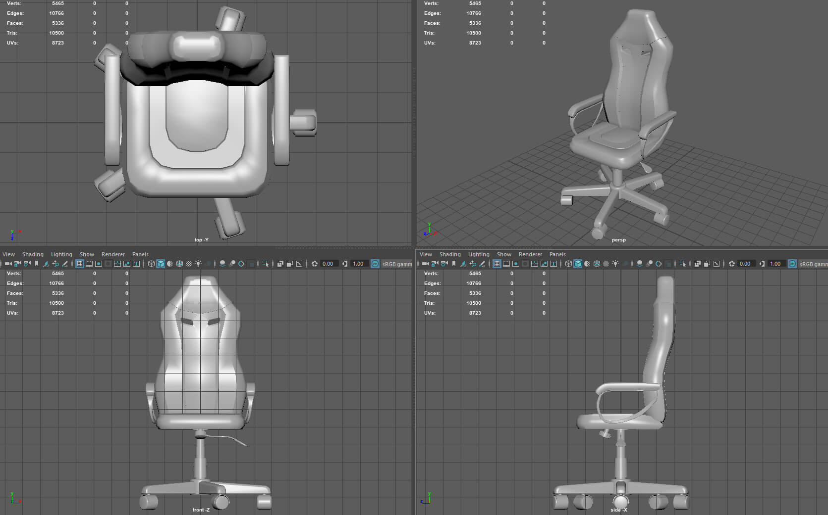 Gaming Chair - 3D Model by sanchiesp