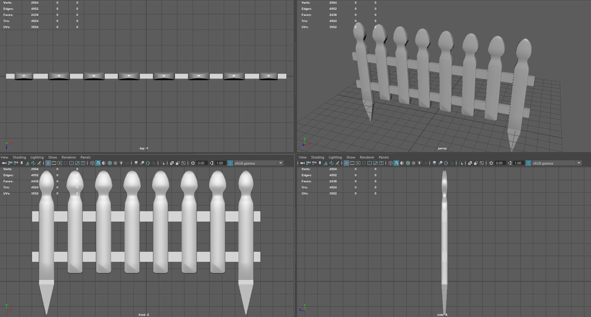 Garden Fence - 3D Model by sanchiesp