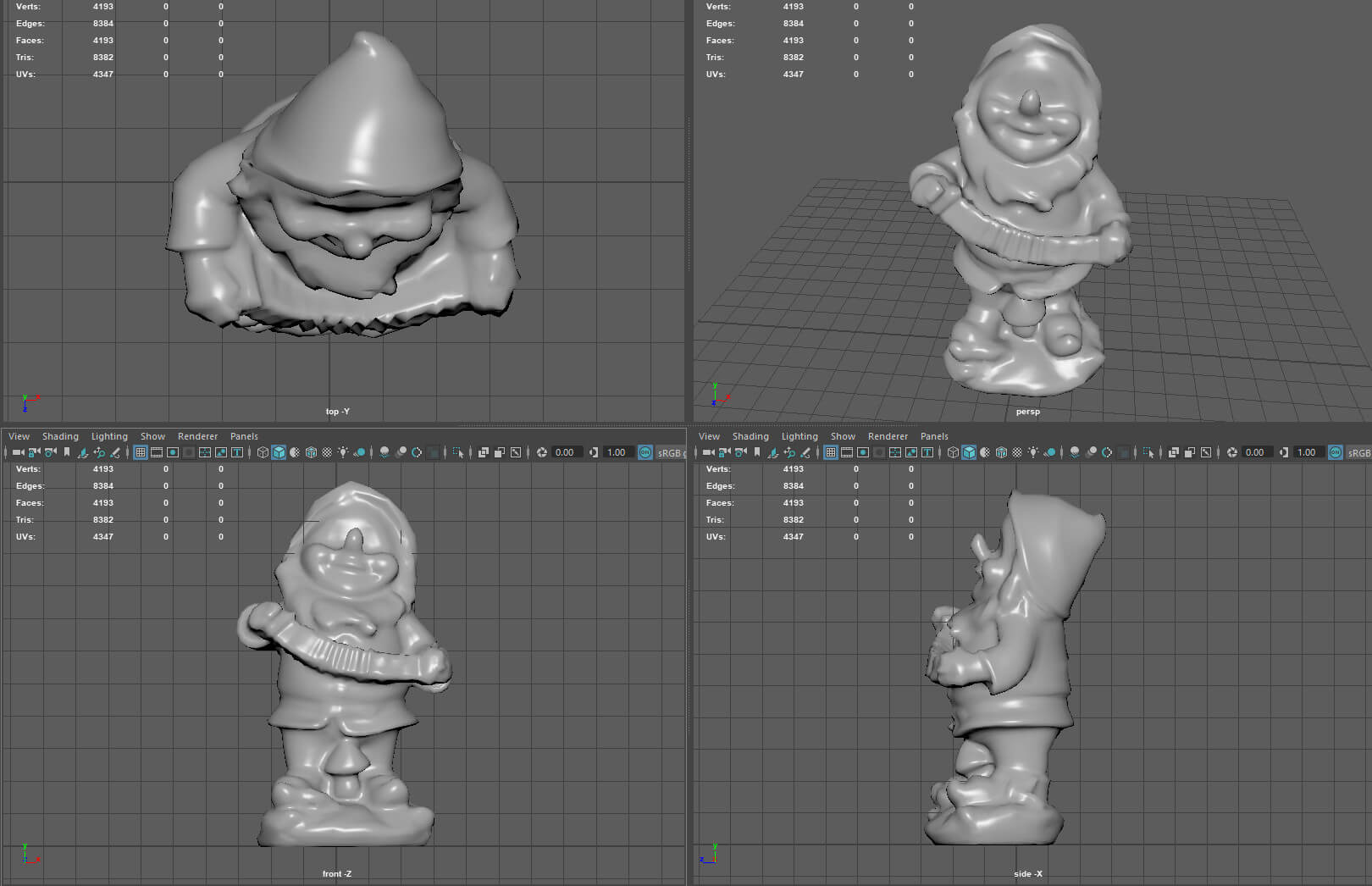 Garden Gnome 10 - 3D Model by sanchiesp