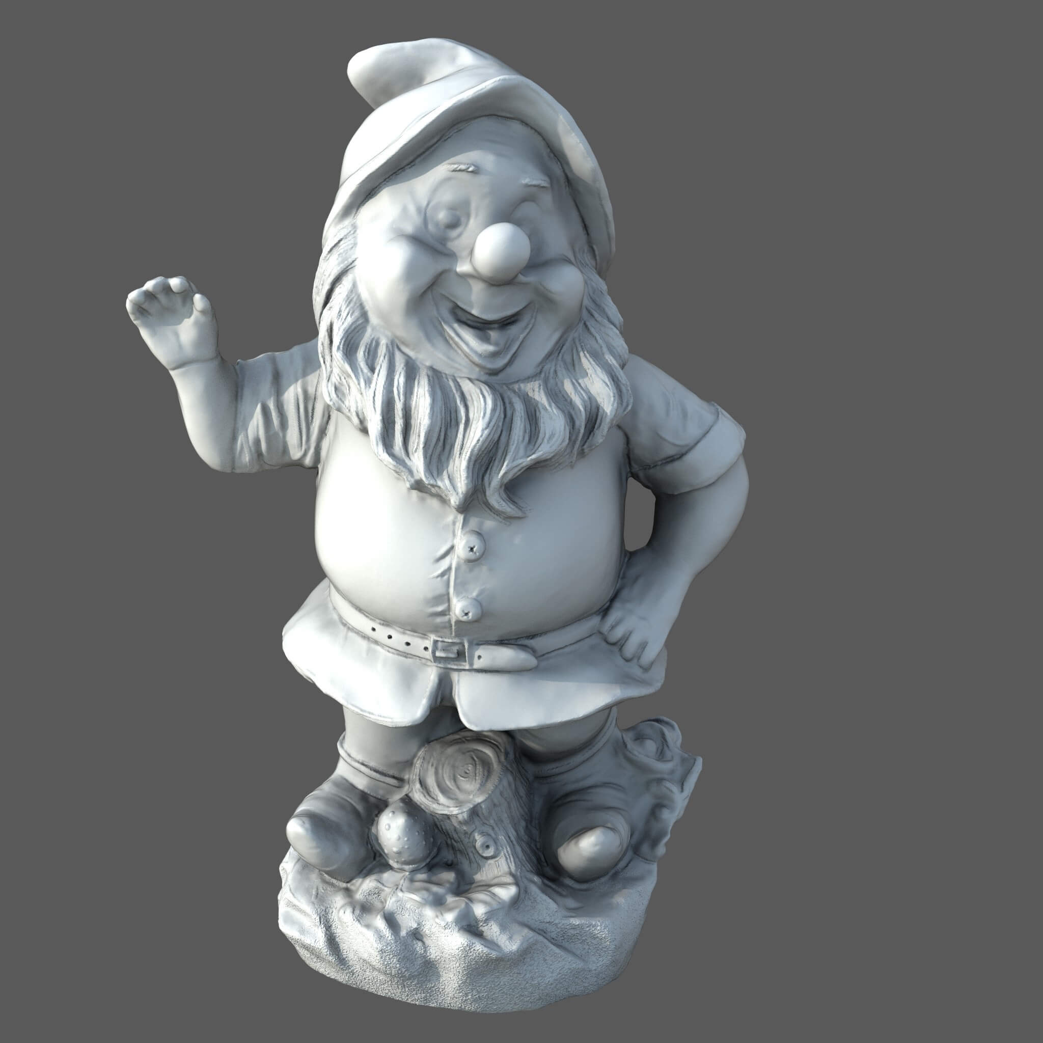 Garden Gnome 7 for 3D Print by sanchiesp