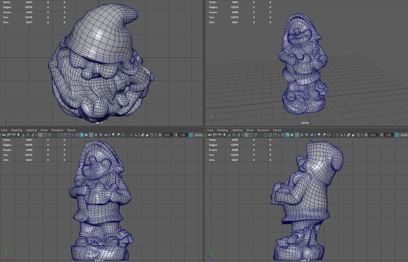 Garden Gnome 8 - 3D Model by sanchiesp