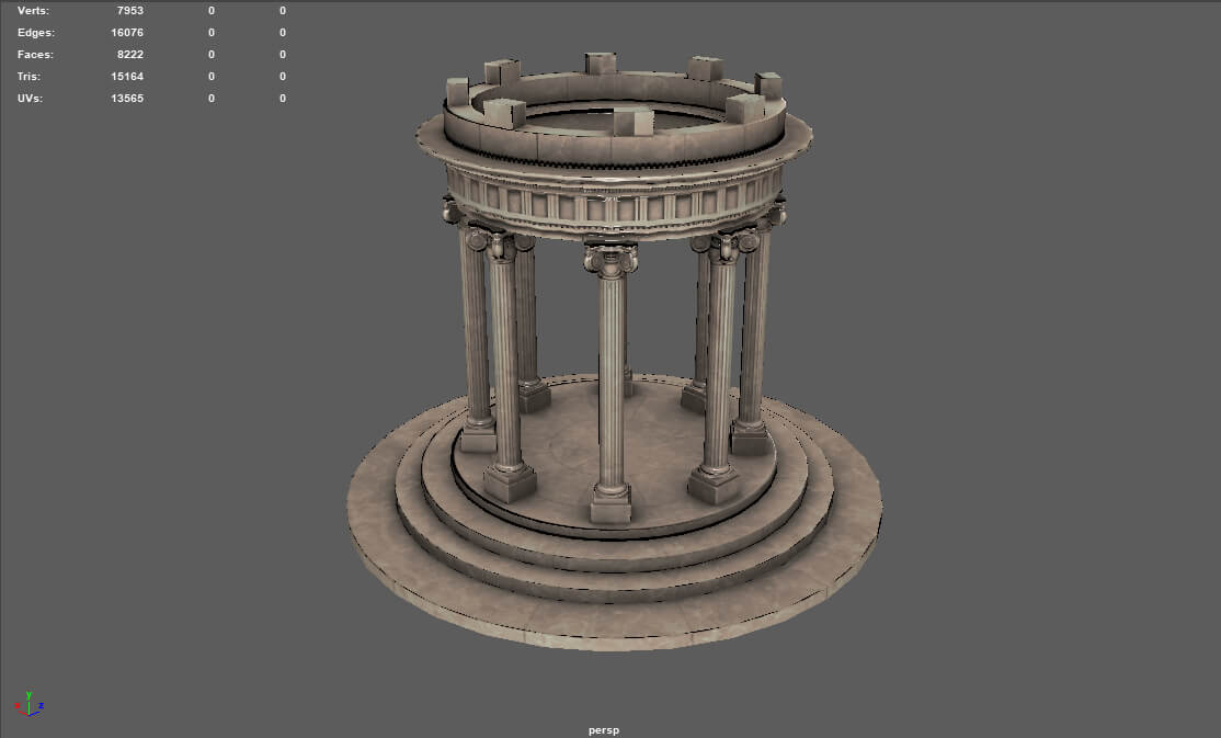 Garden Rotunda LP - 3D Model by sanchiesp