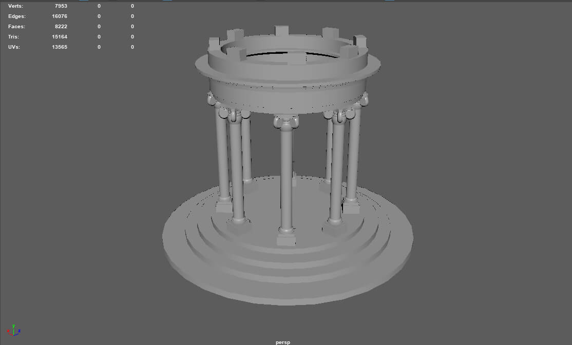 Garden Rotunda LP - 3D Model by sanchiesp