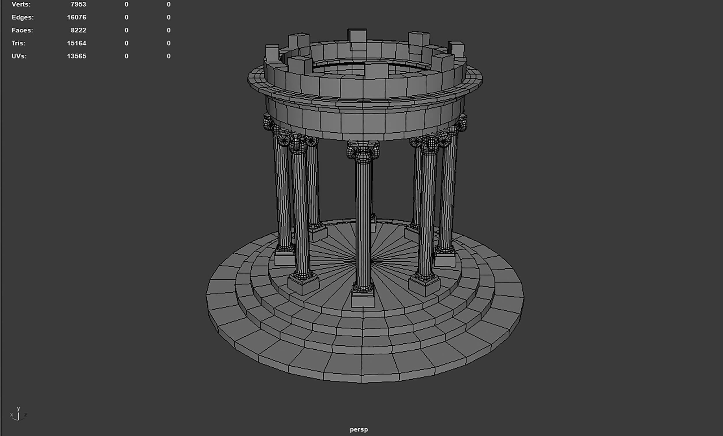 Garden Rotunda LP - 3D Model by sanchiesp