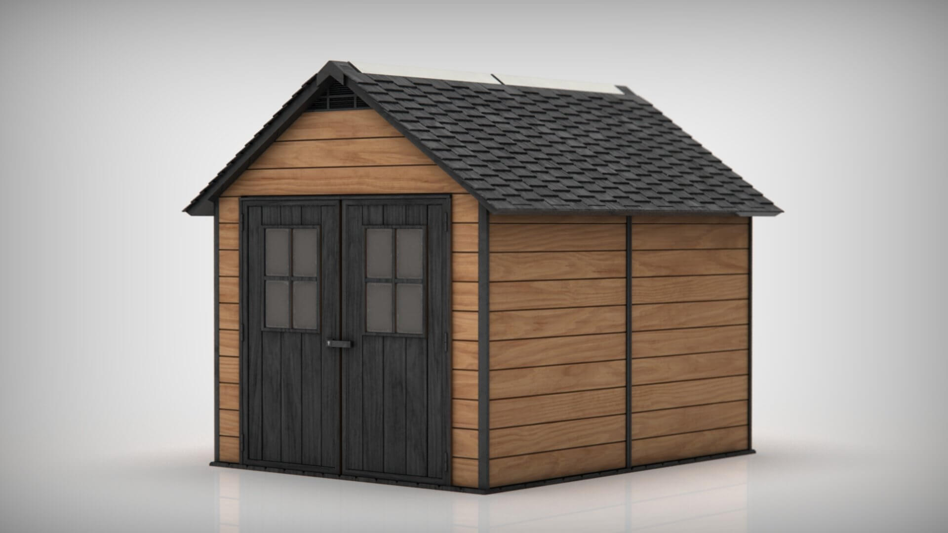 Garden Shed - 3D Model by sanchiesp