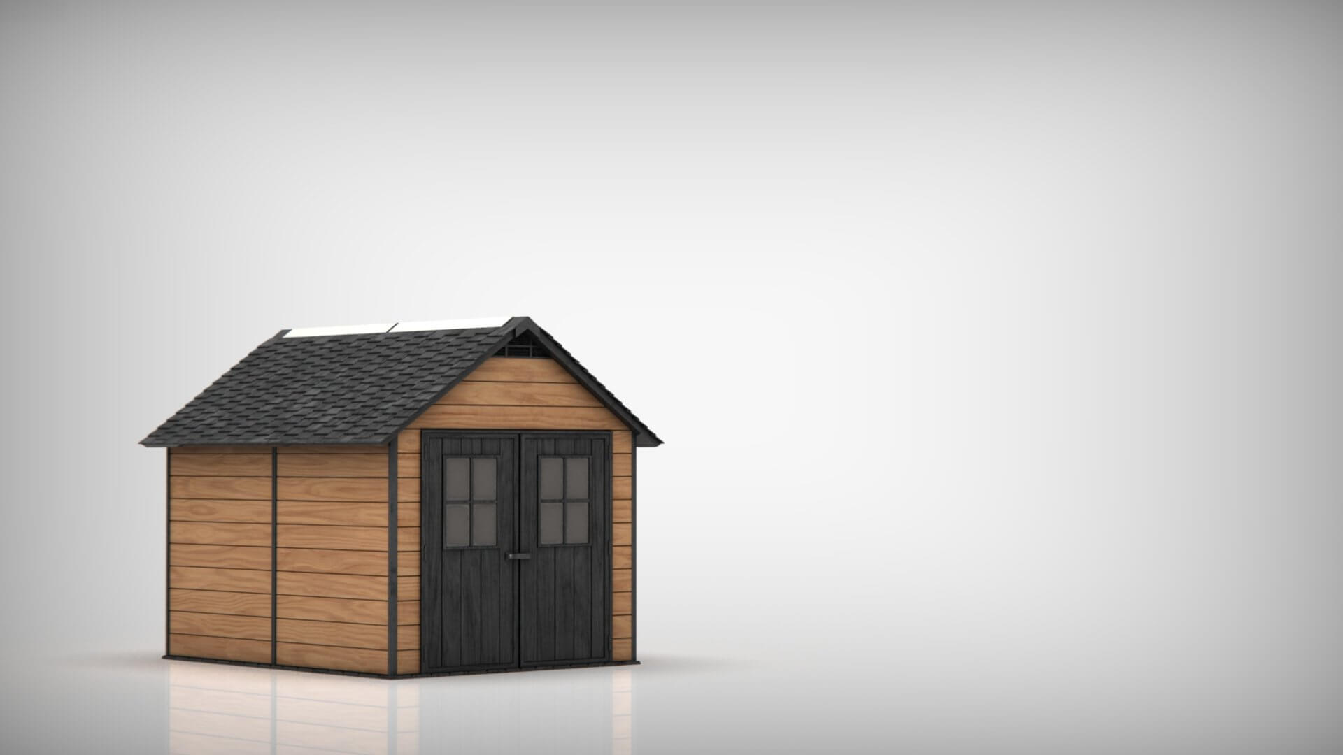 Garden Shed - 3D Model by sanchiesp