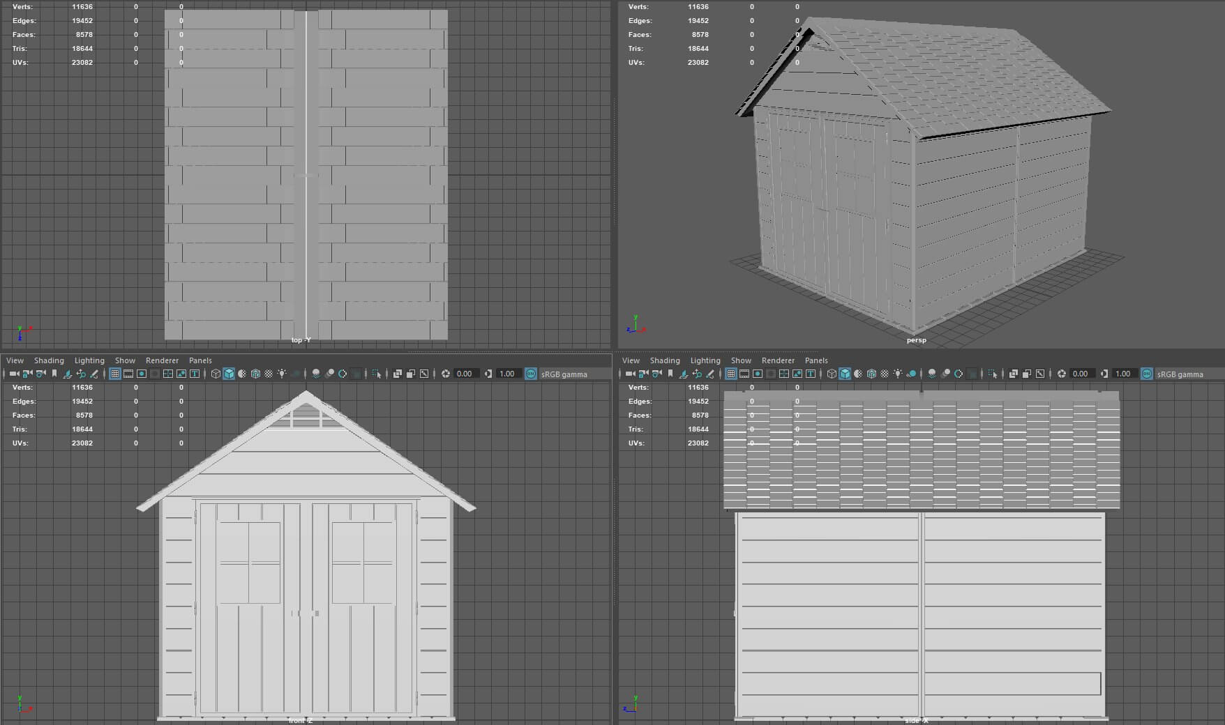Garden Shed - 3D Model by sanchiesp