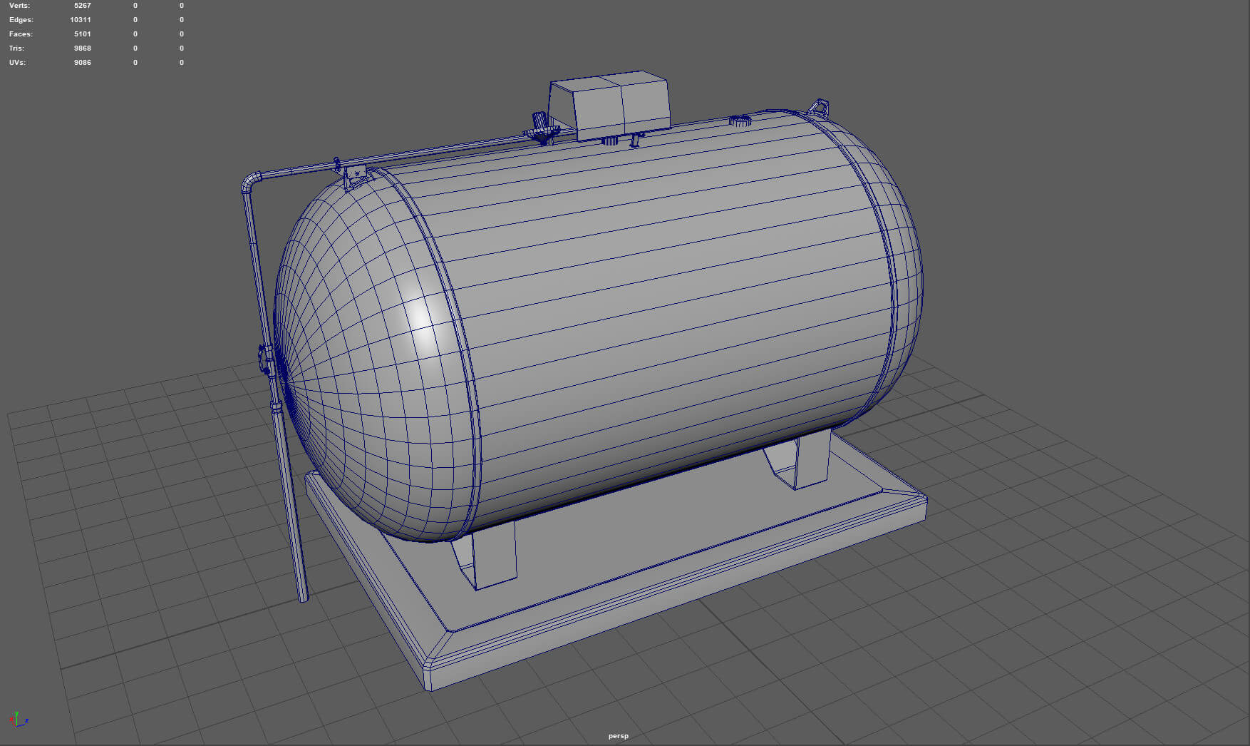 Gas Tank - 3D Model by sanchiesp