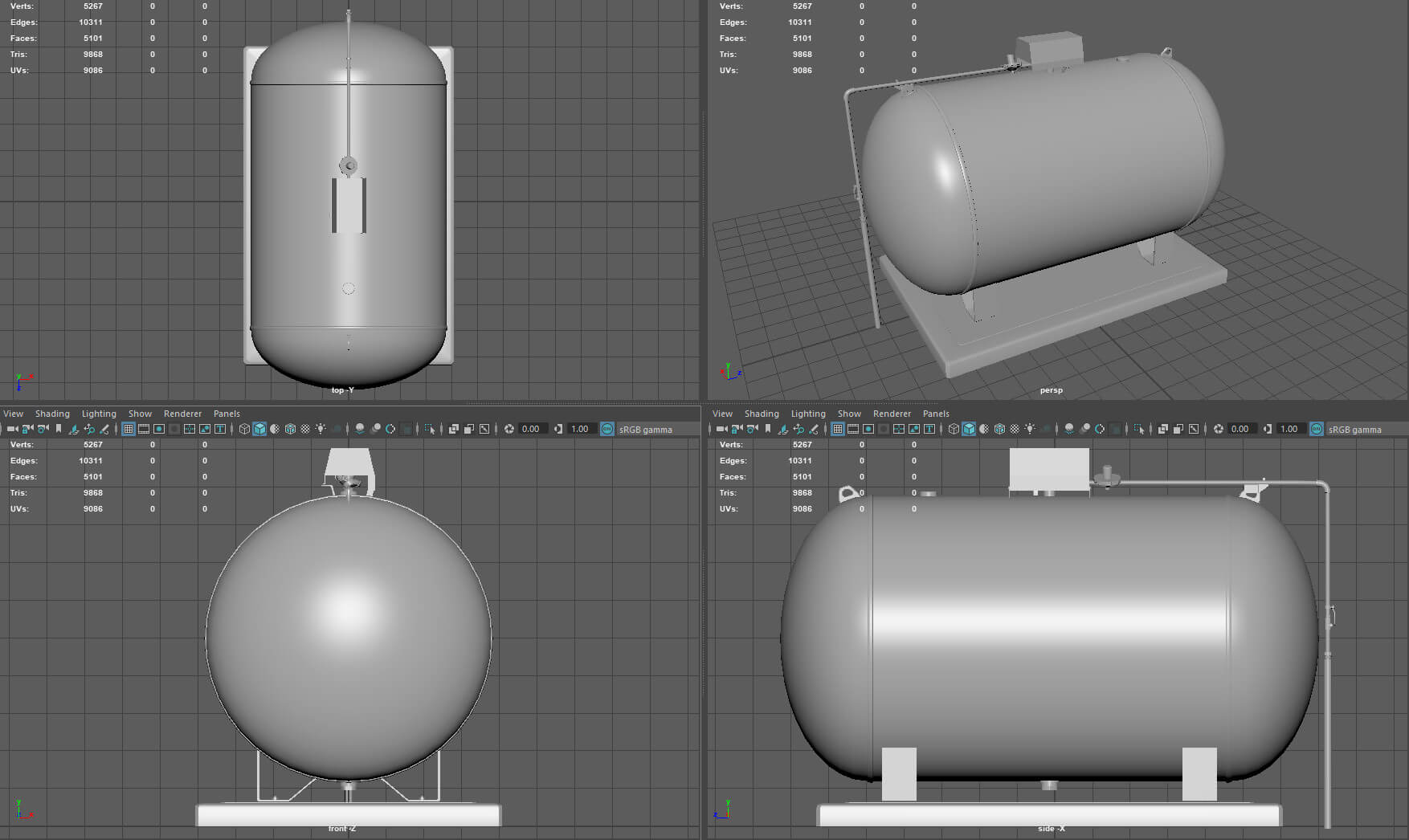 Gas Tank - 3D Model by sanchiesp