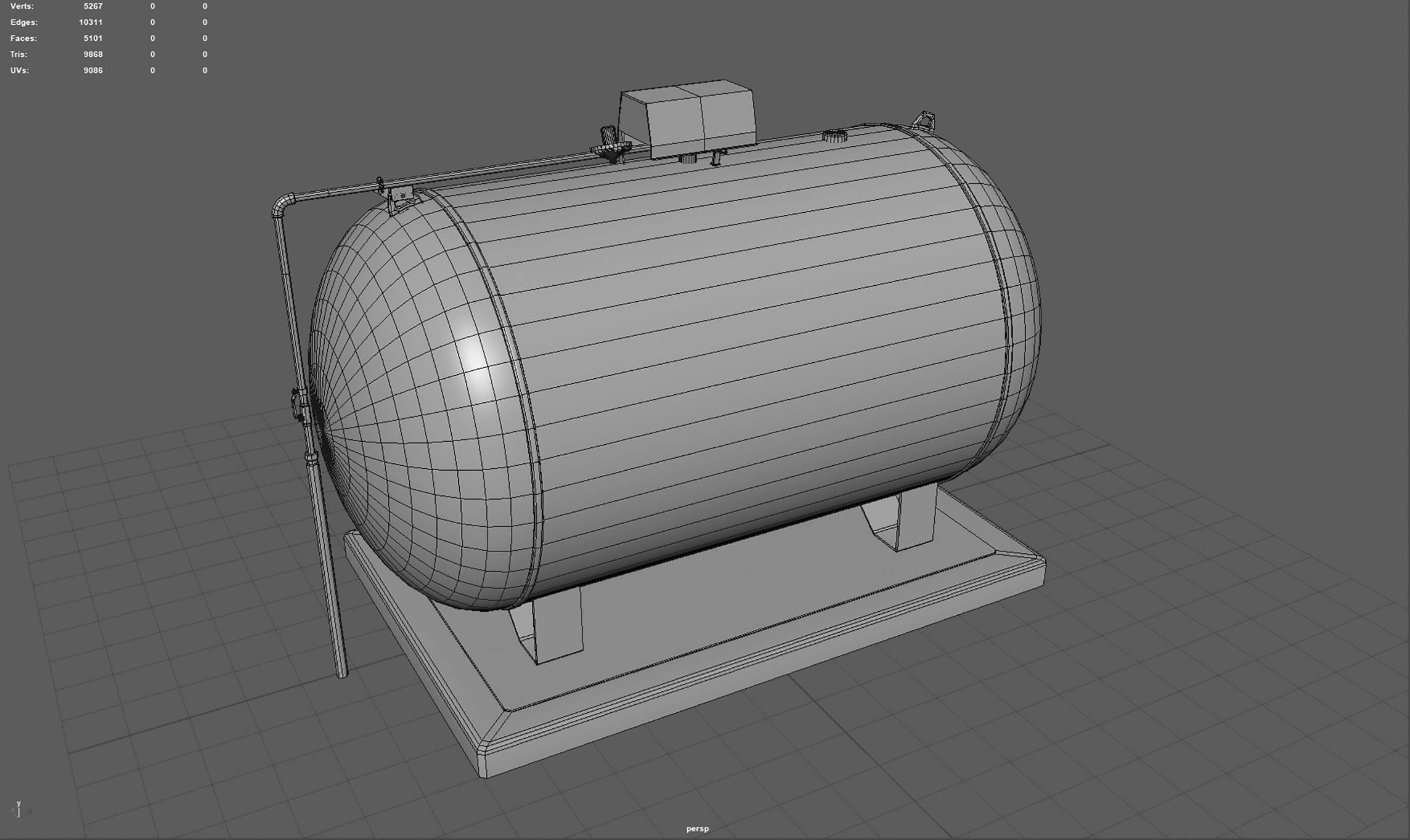 Gas Tank - 3D Model by sanchiesp