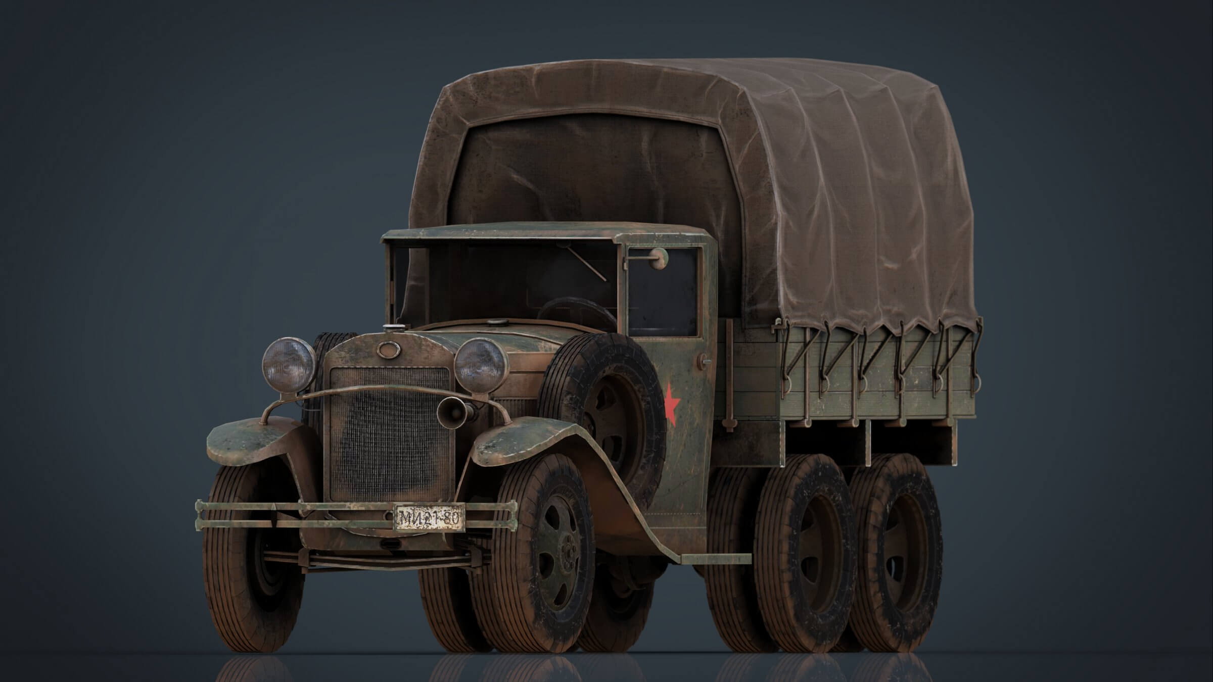Gaz Aaa Cargo Truck - 3D Model by sanchiesp