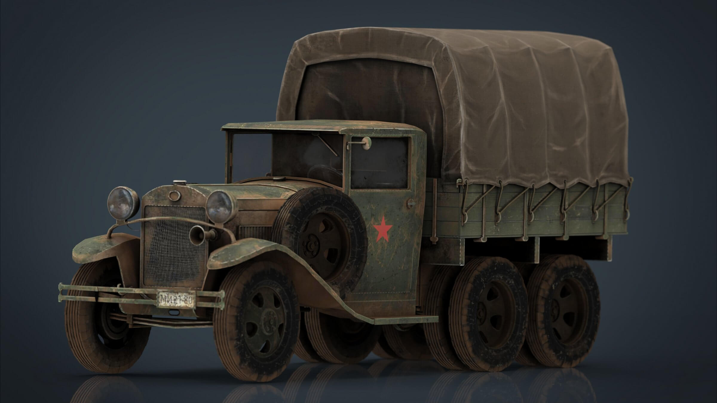 Gaz Aaa Cargo Truck - 3D Model by sanchiesp
