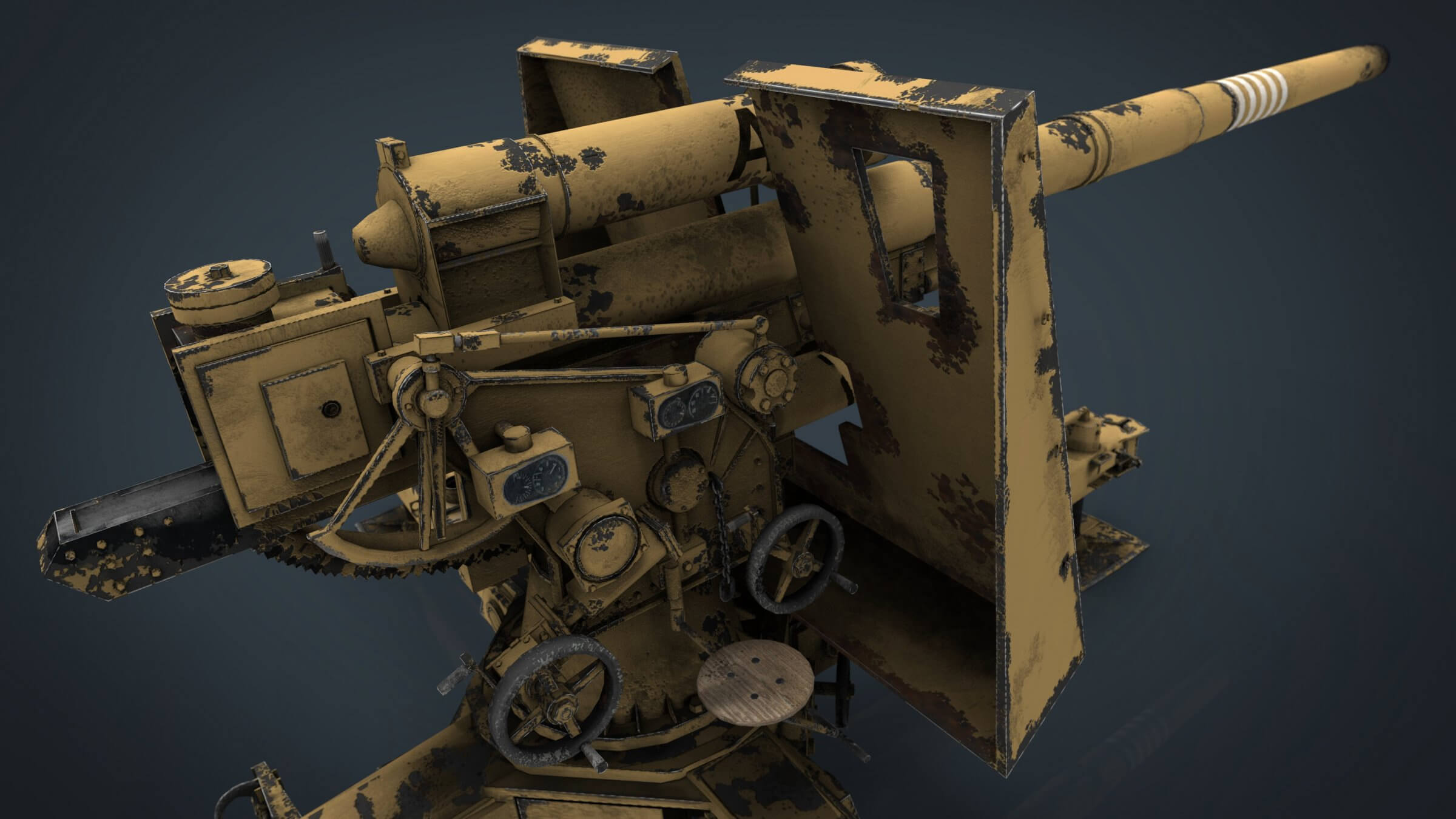 German Flak 36 88mm - 3D Model by sanchiesp