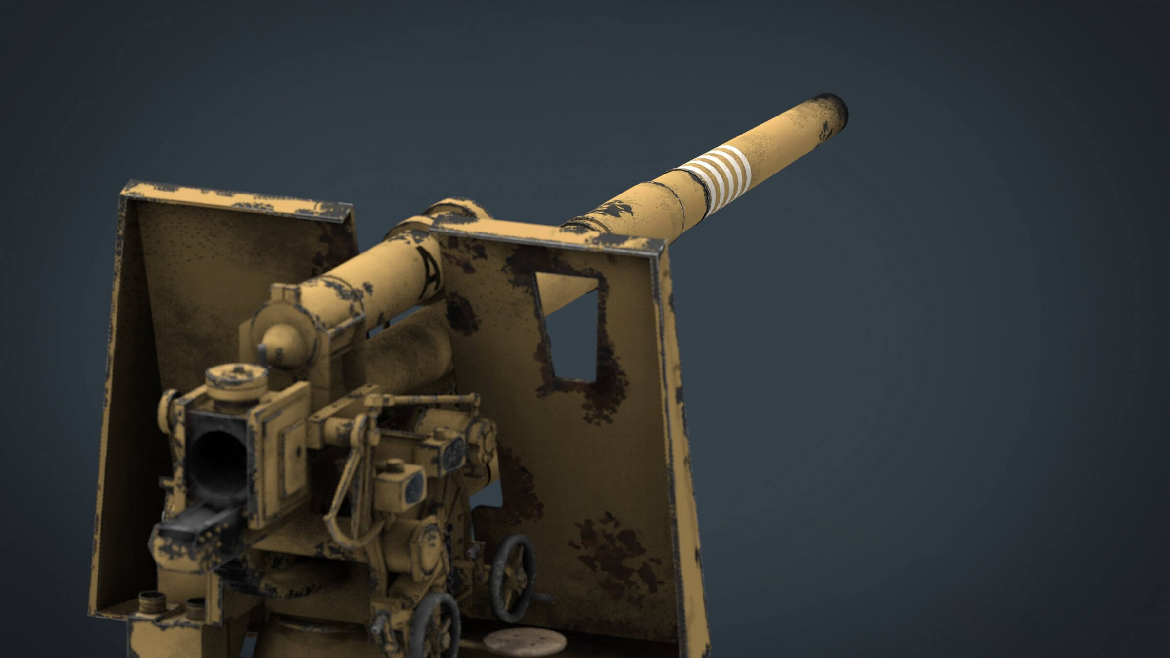 German Flak 36 88mm - 3D Model by sanchiesp