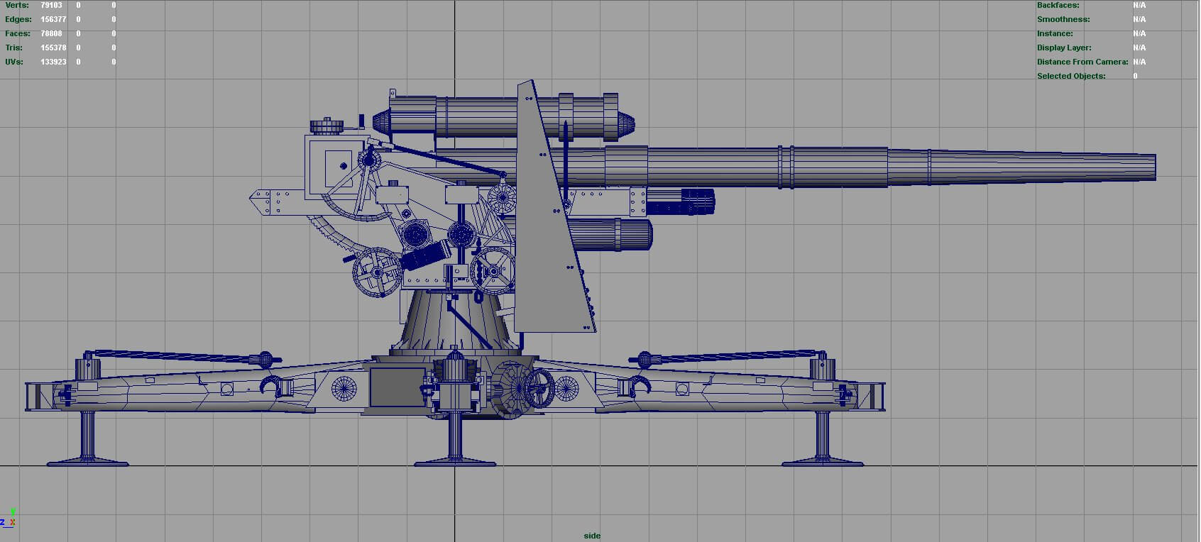 German Flak 36 88mm - 3D Model by sanchiesp