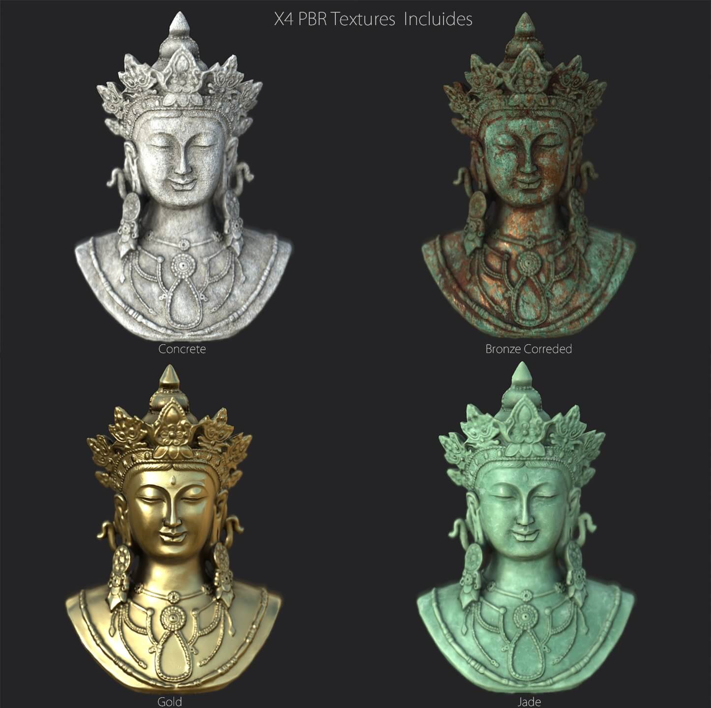 Goddess Tara - 3D Model by sanchiesp