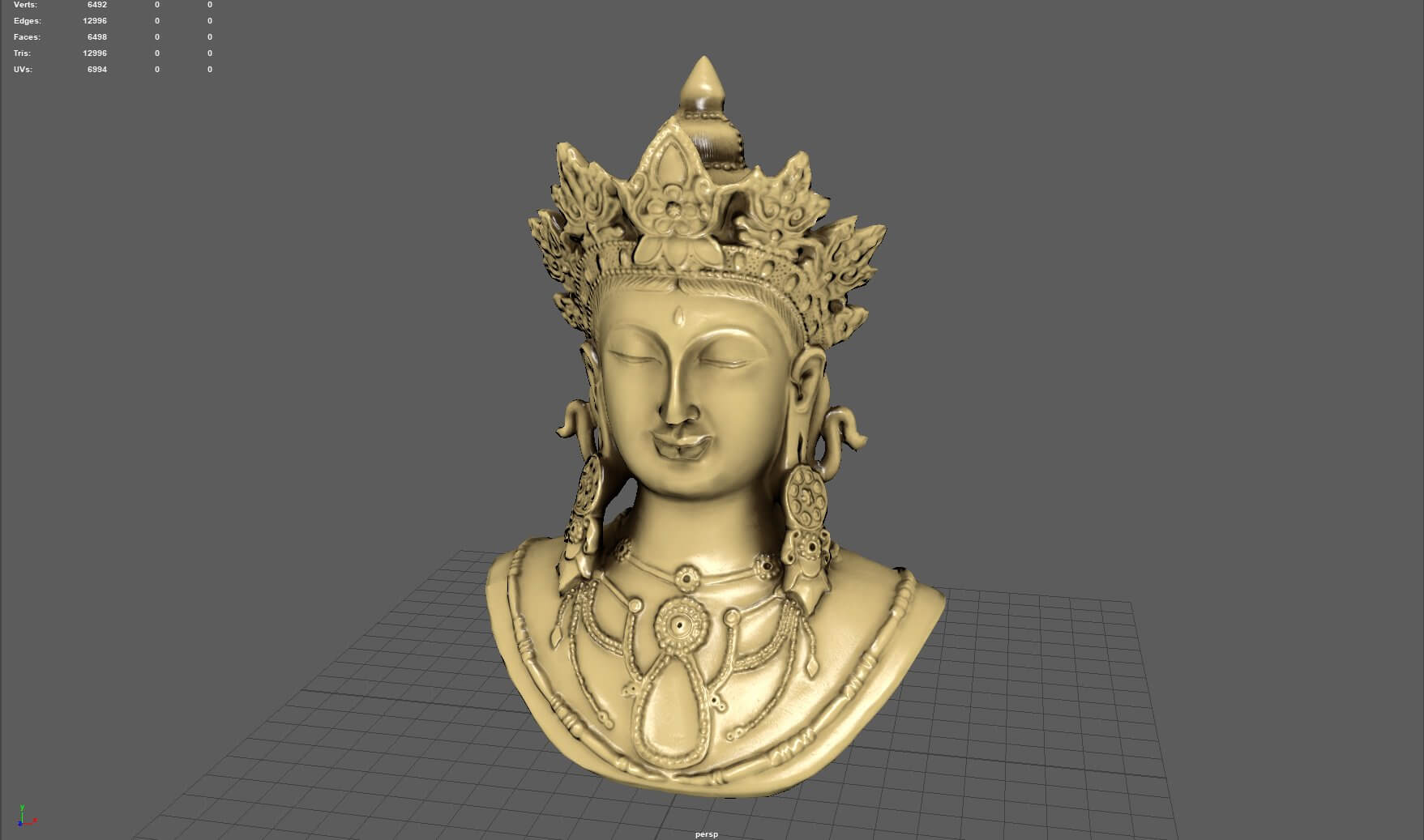 Goddess Tara - 3D Model by sanchiesp