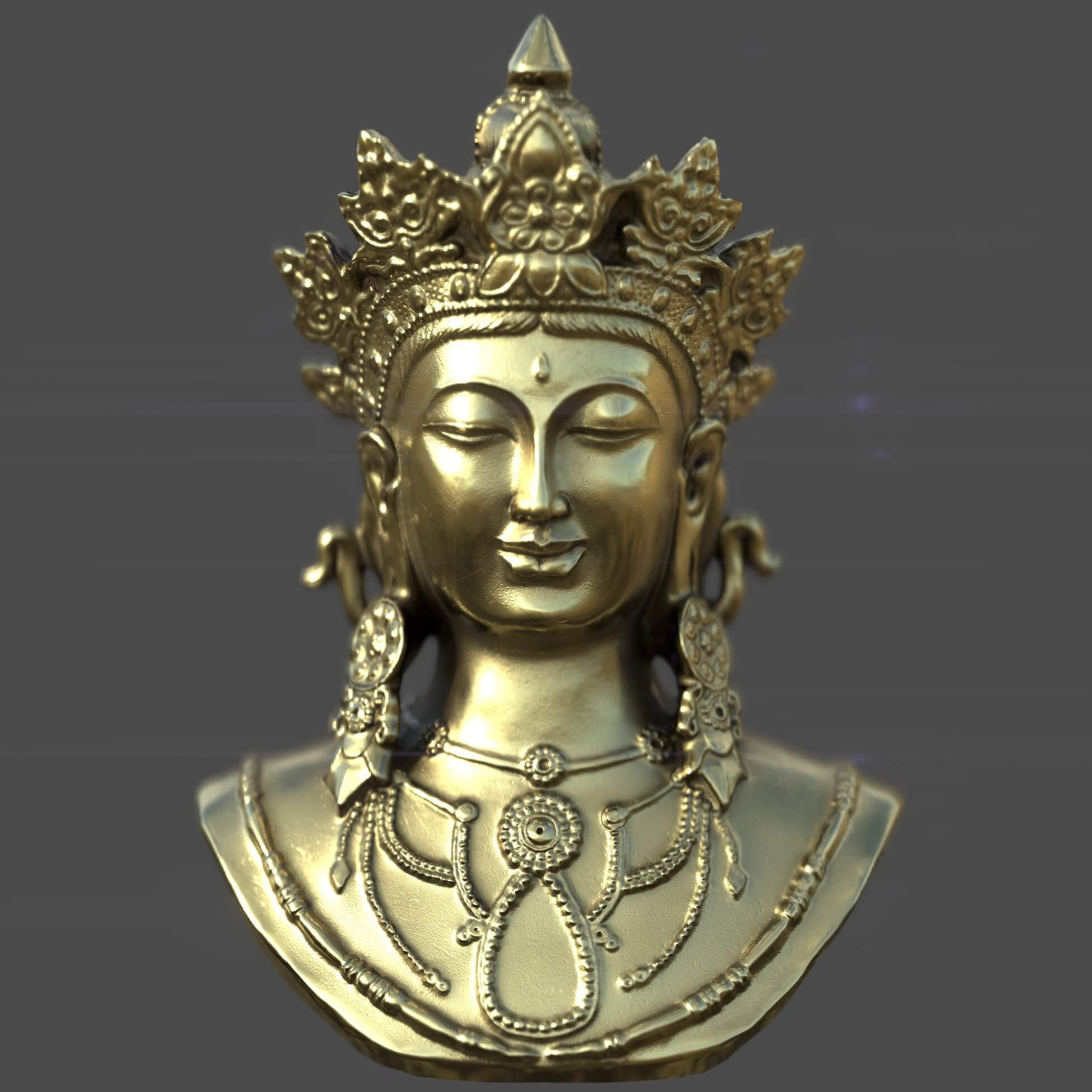 Goddess Tara - 3D Model by sanchiesp