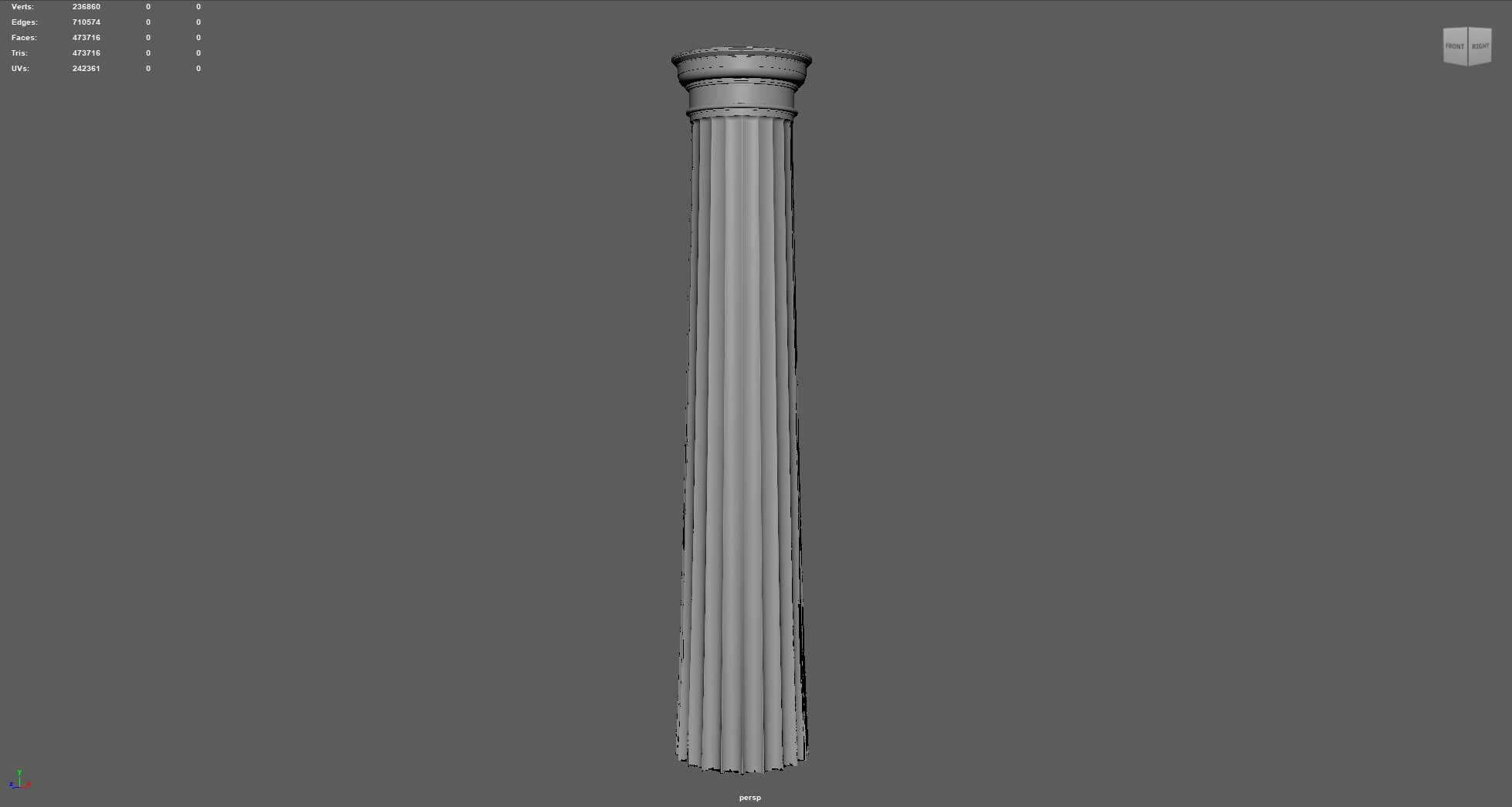 Greek Doric Column – Real-Scale 3D Printable Model by sanchiesp