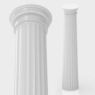 Greek Doric Column – Real-Scale 3D Printable Model by sanchiesp