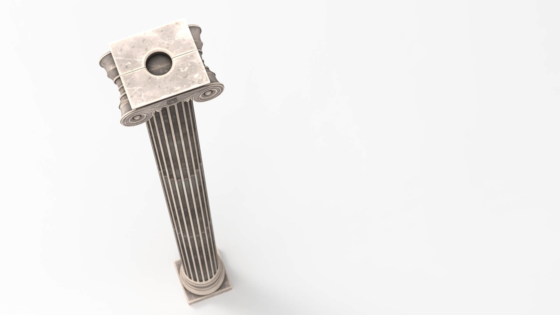 Greek Ionic Full Column - 3D Model by sanchiesp