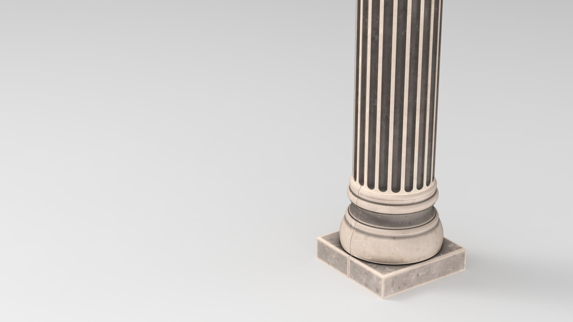 Greek Ionic Full Column - 3D Model by sanchiesp