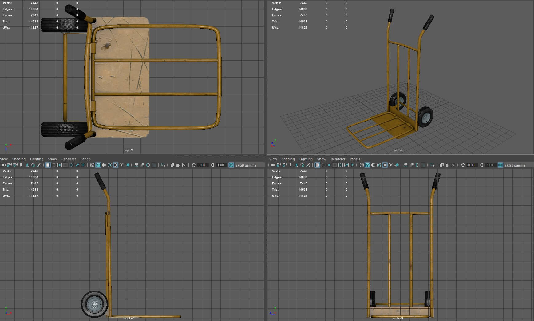Hand Trolley - 3D Model by sanchiesp