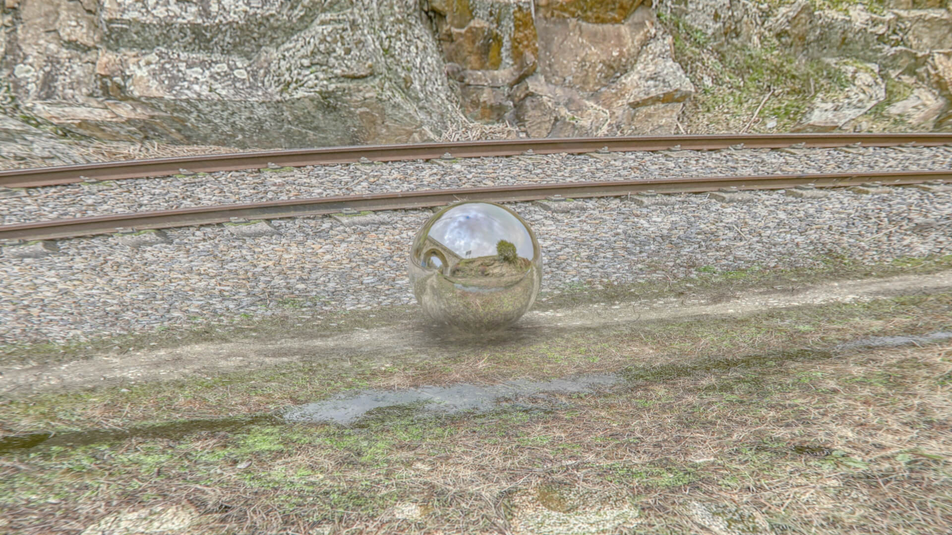 HDRI Railway Track - HDR Image by sanchiesp