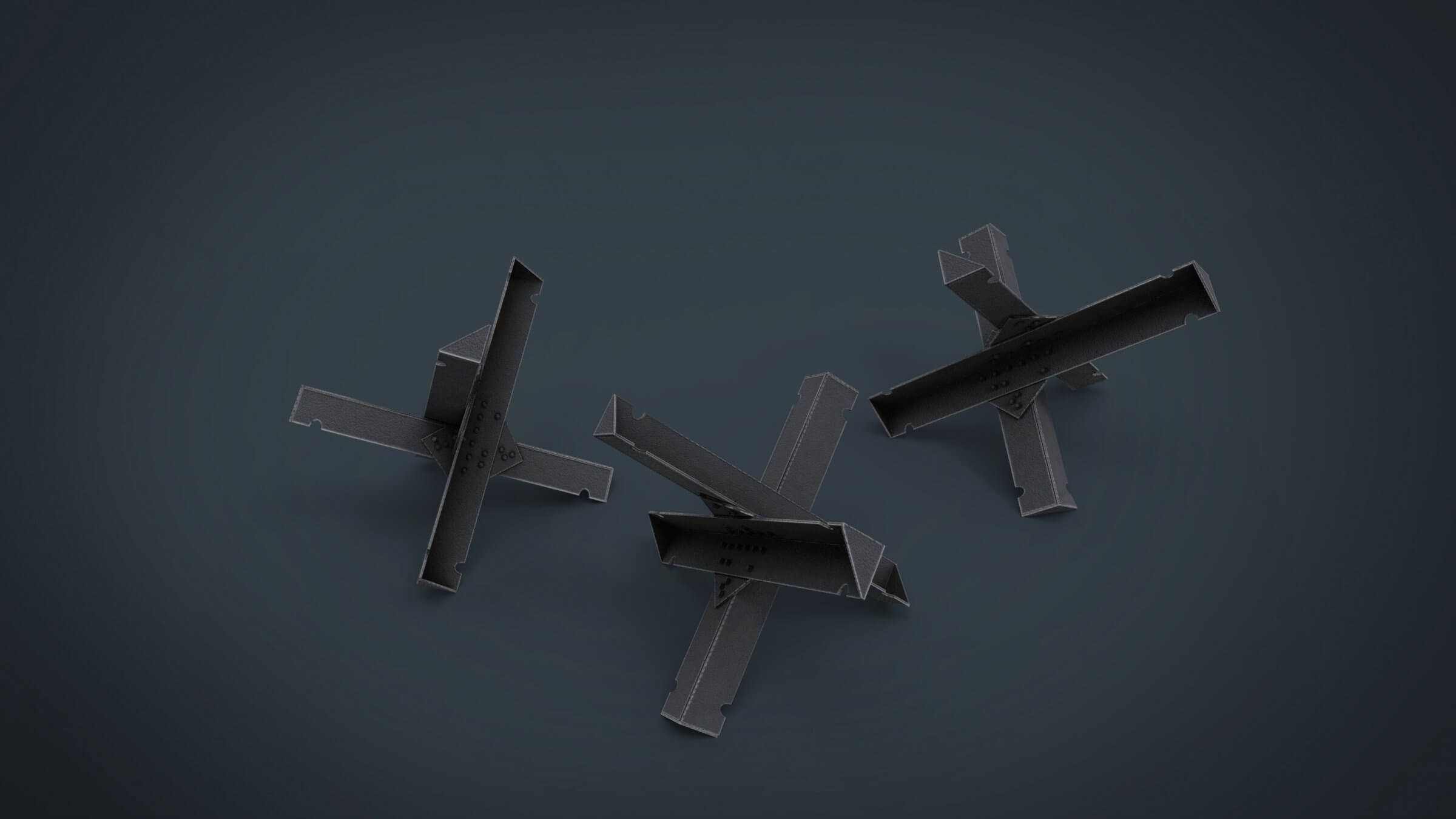 Hedgehog Anti Tank Obstacle - 3D Model by sanchiesp