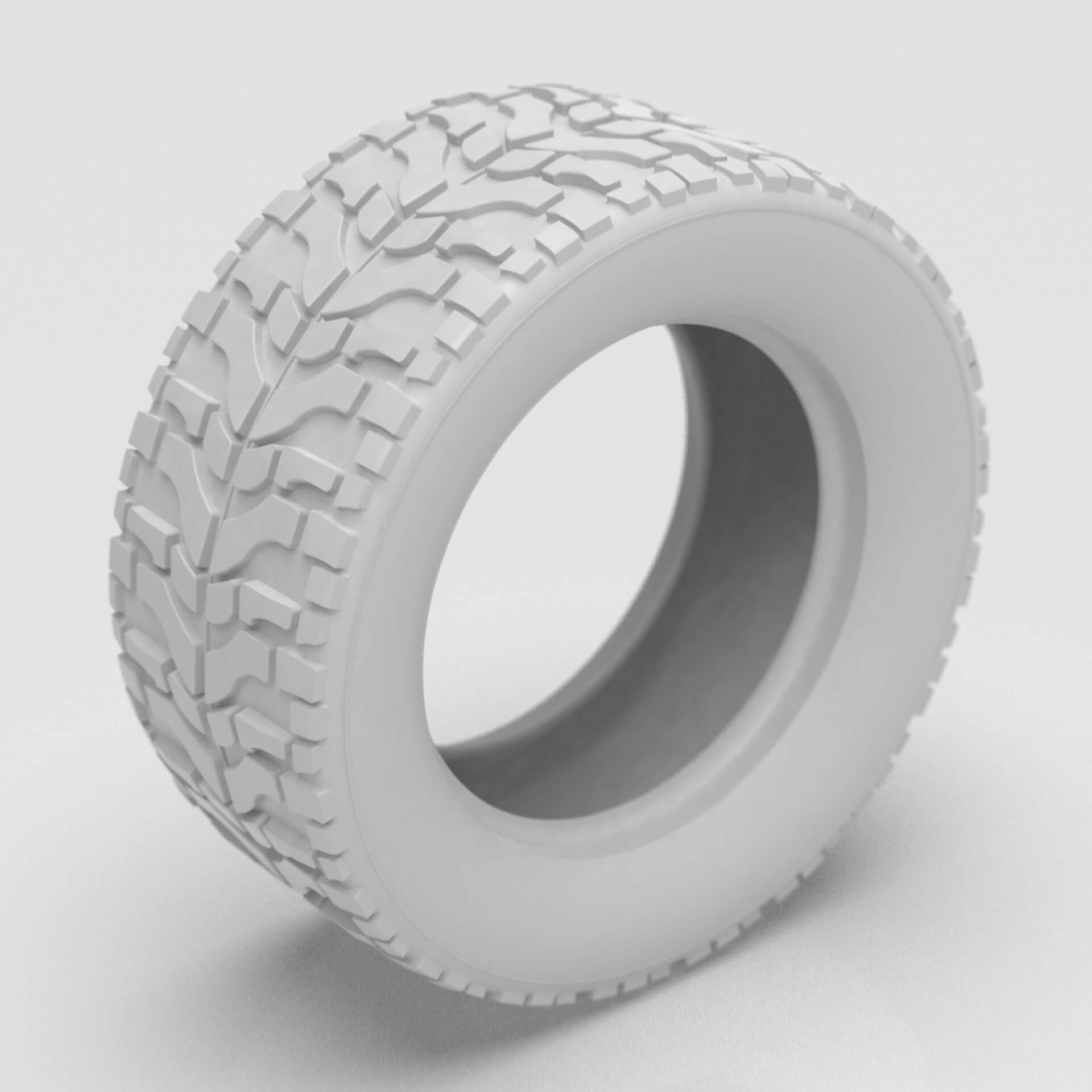 High Performance Off Road Tire - 3D Print Model by sanchiesp