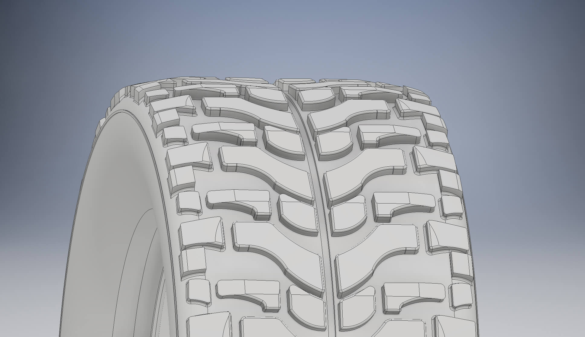 High Performance Off Road Tire - 3D Print Model by sanchiesp
