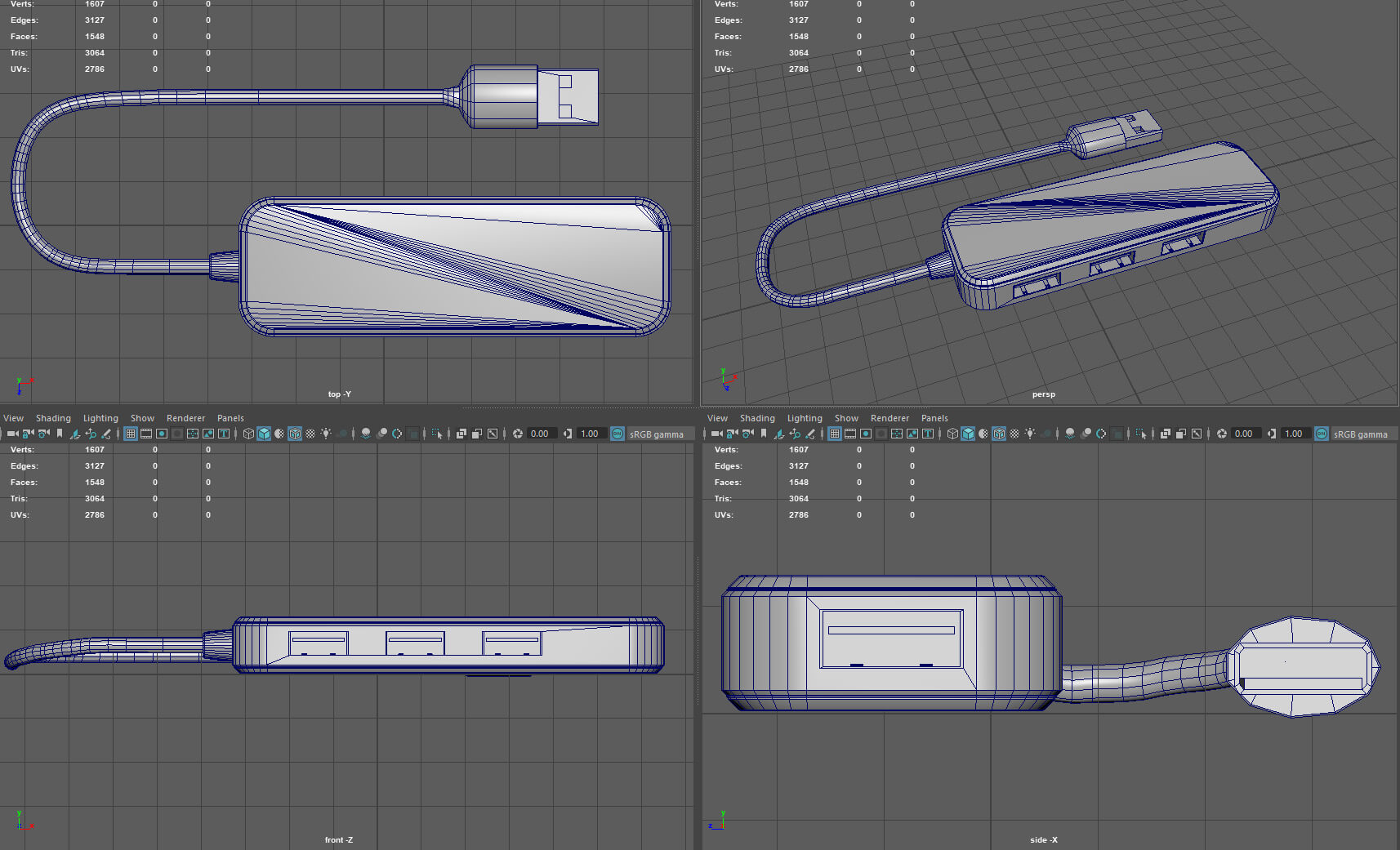 Computer Hub USB 3.2 - 3D Model by sanchiesp