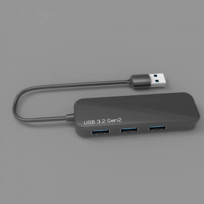 Computer Hub USB 3.2 - 3D Model by sanchiesp