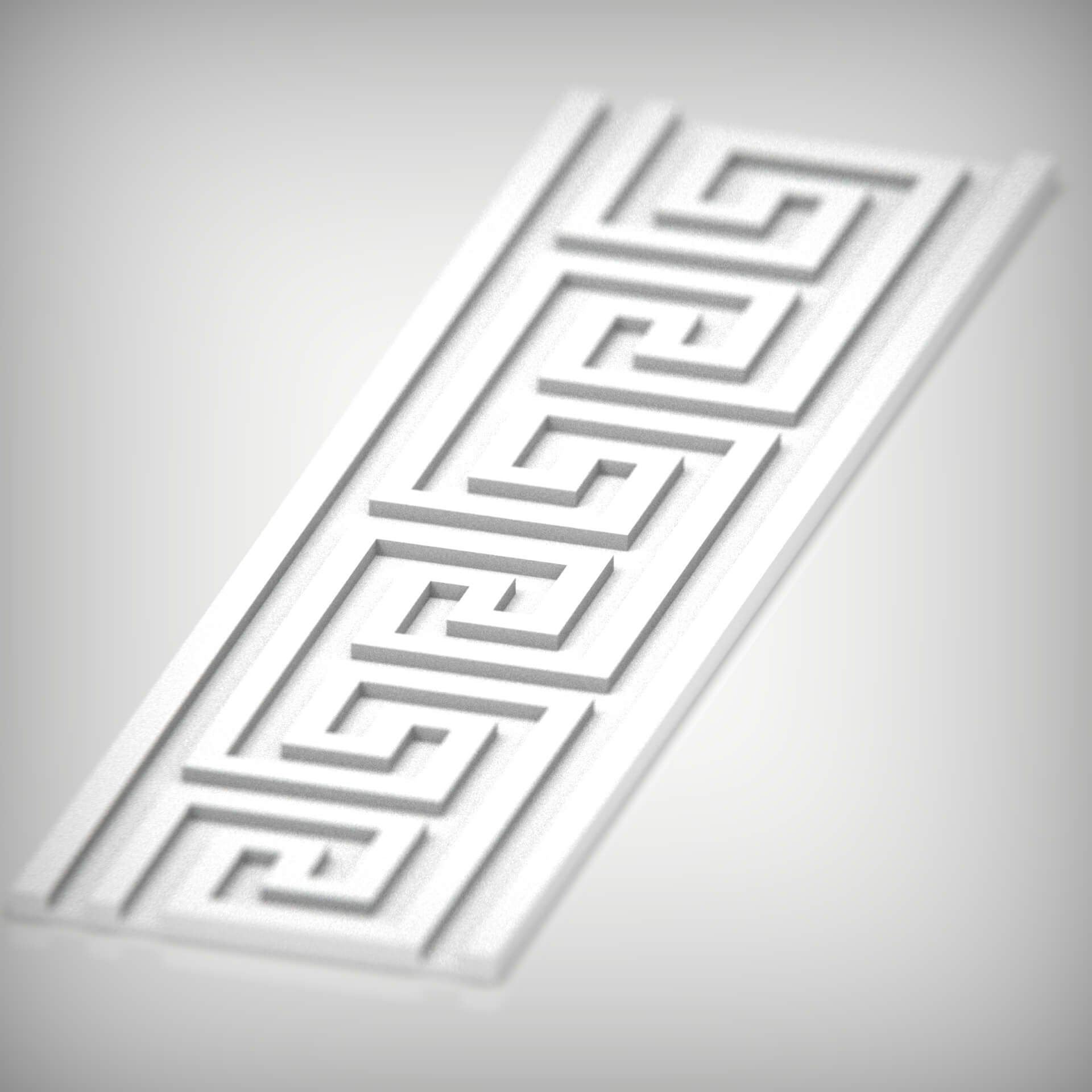 Infinite Greek Key Border Seamless Decor - 3D Print Model by sanchiesp