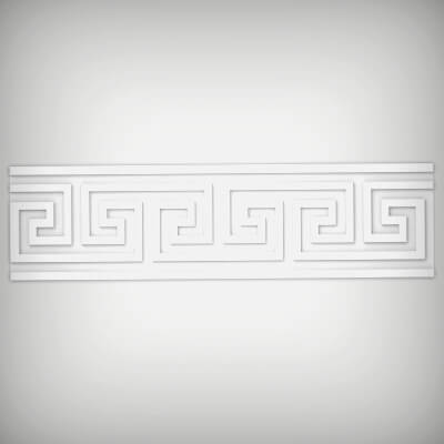 Infinite Greek Key Border Seamless Decor - 3D Model by sanchiesp