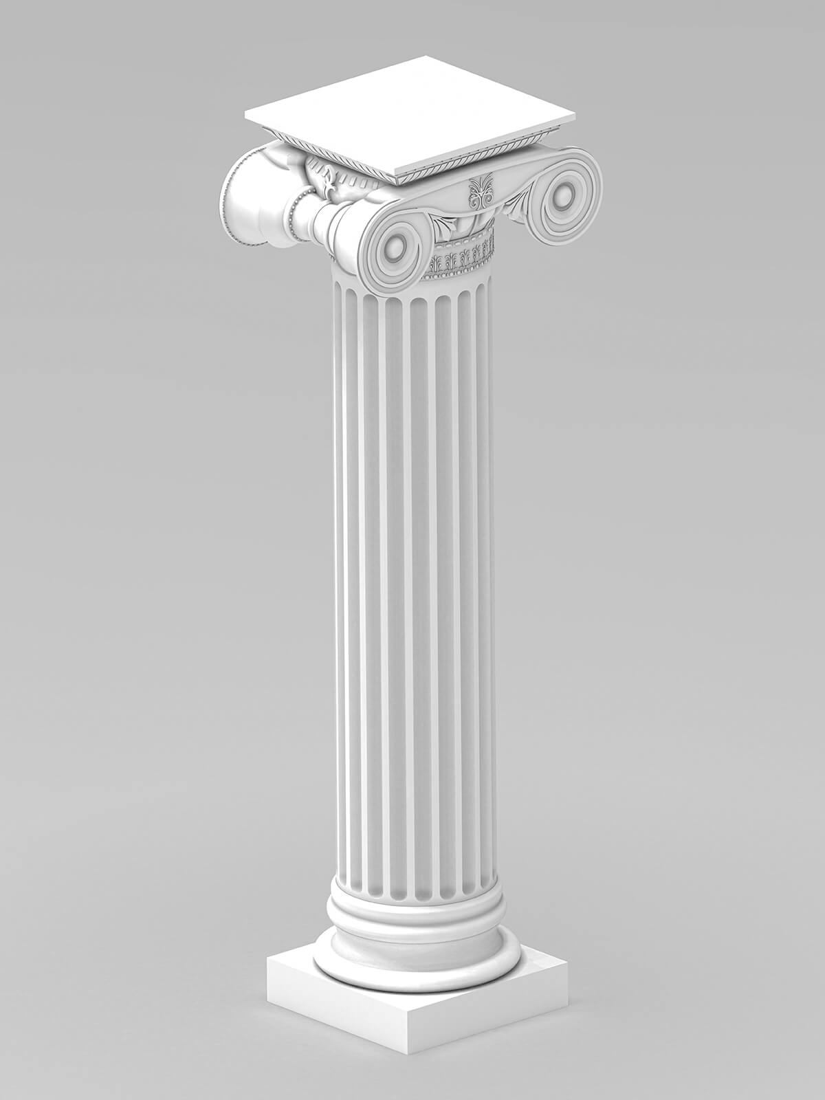 Ionic Elegance Greek Column 3D Printable Model by sanchiesp