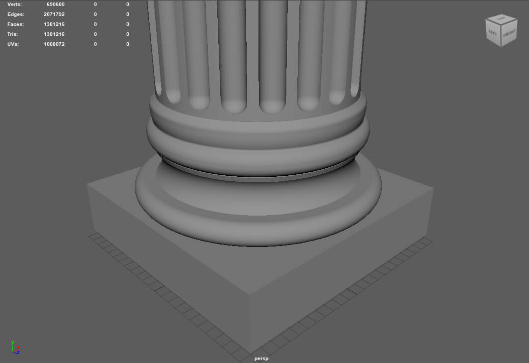 Ionic Elegance Greek Column 3D Printable Model by sanchiesp