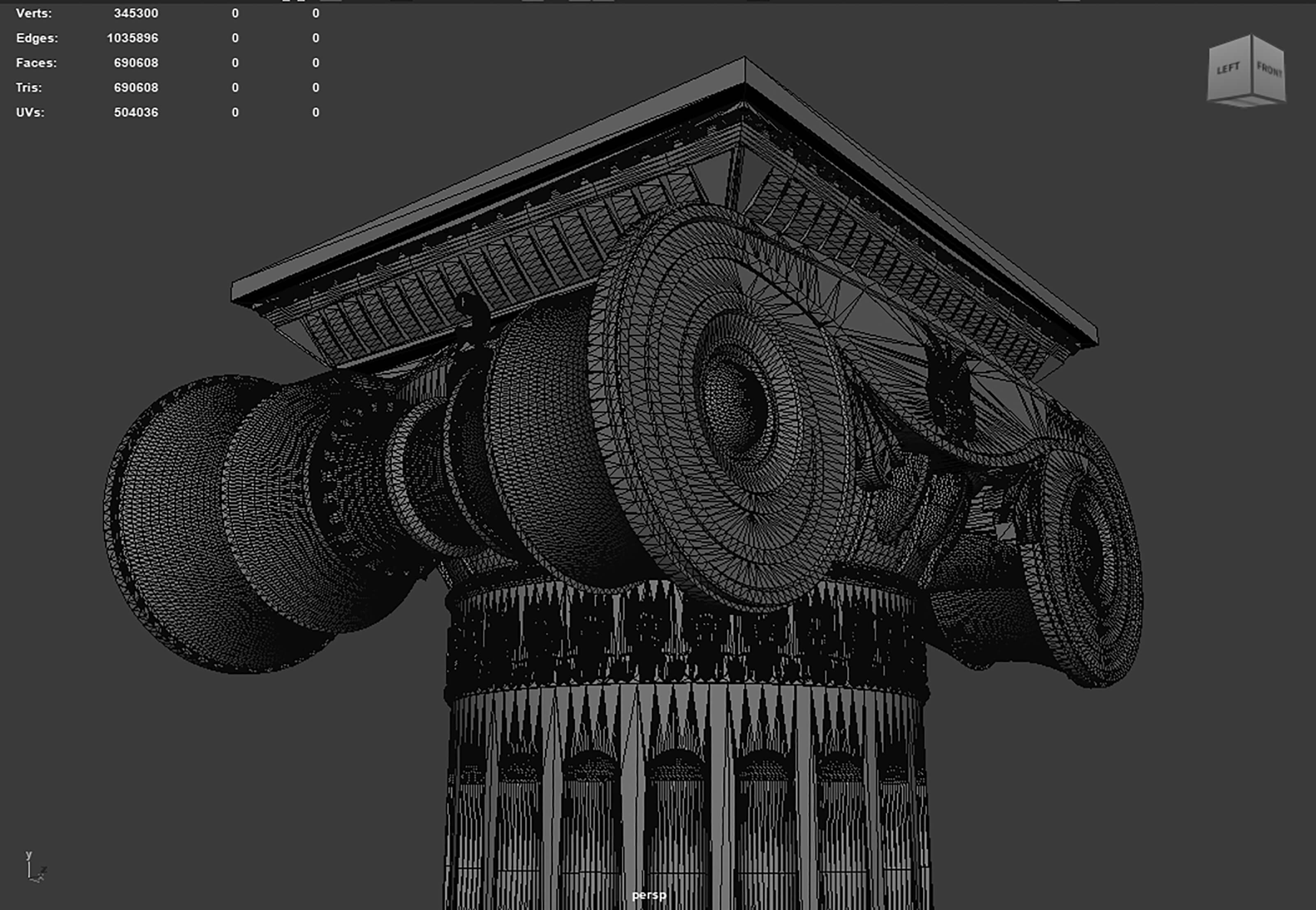 Ionic Elegance Greek Column 3D Printable Model by sanchiesp