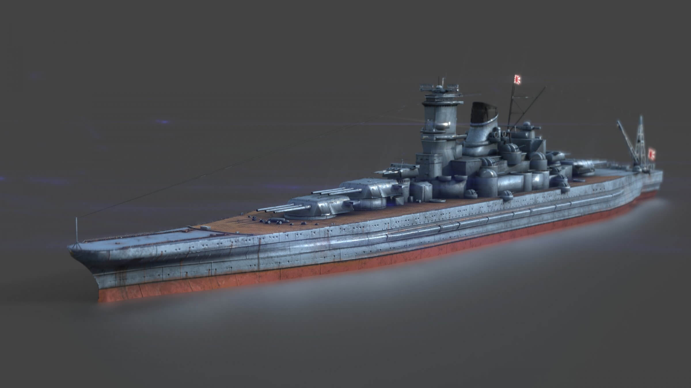 Japanese Battleship Musashi - 3D Model by sanchiesp