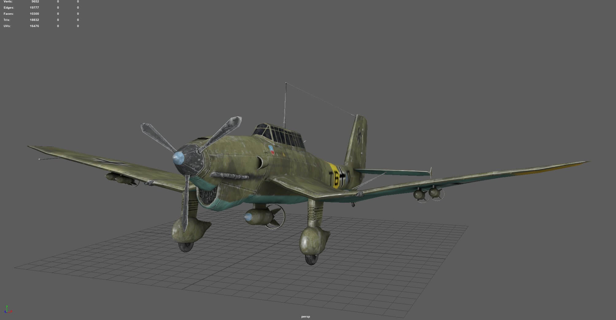 Junkers Ju 87 Stuka - 3D Model by sanchiesp