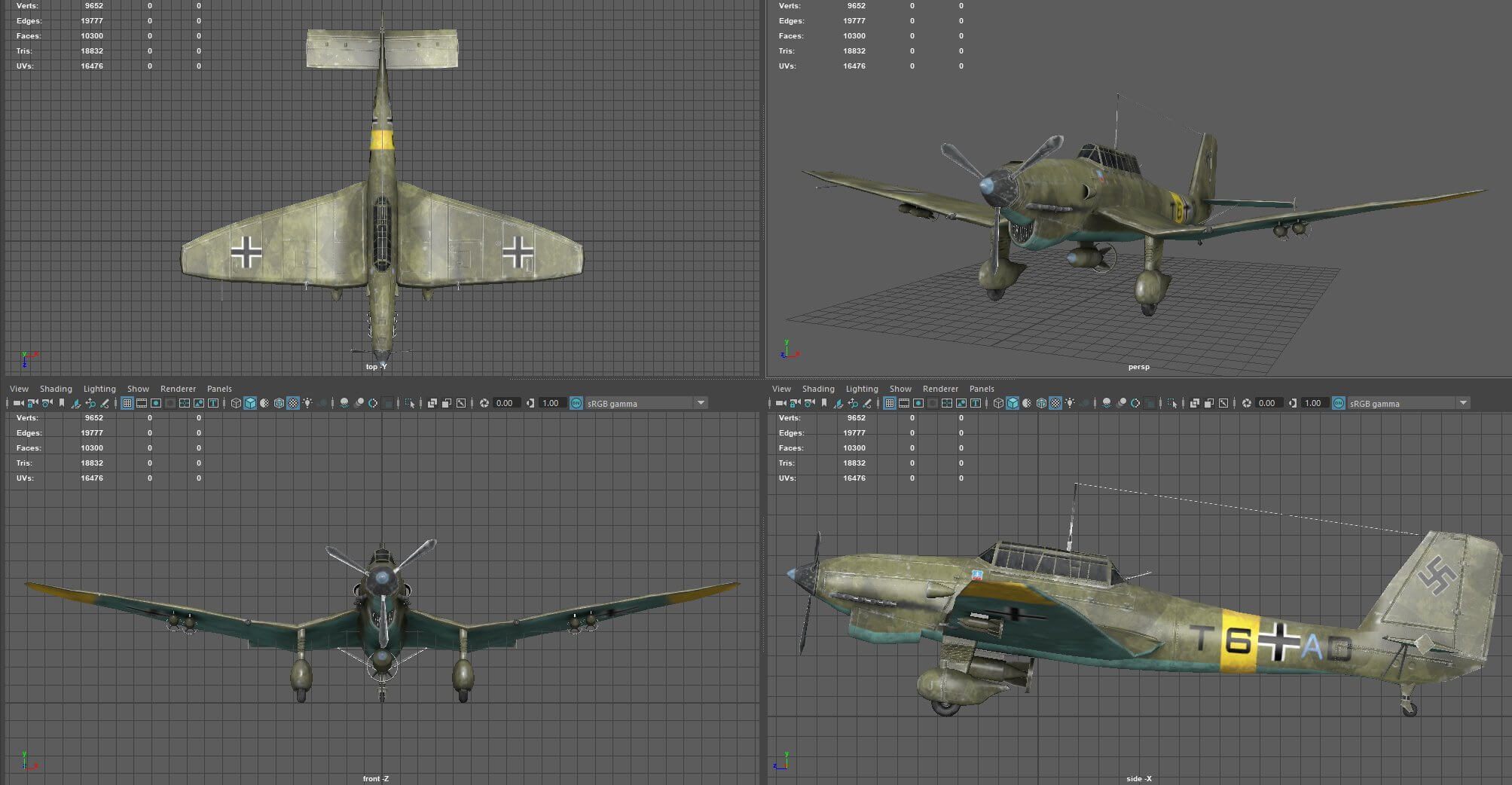 Junkers Ju 87 Stuka - 3D Model by sanchiesp