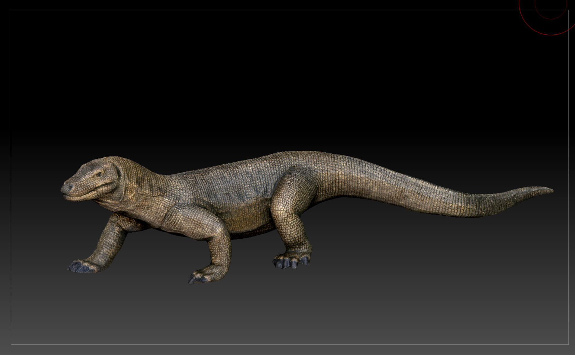 Komodo Dragon - 3D Model by sanchiesp