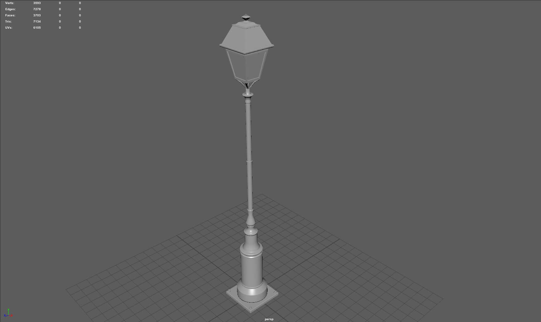 Lampost - 3D Model by sanchiesp