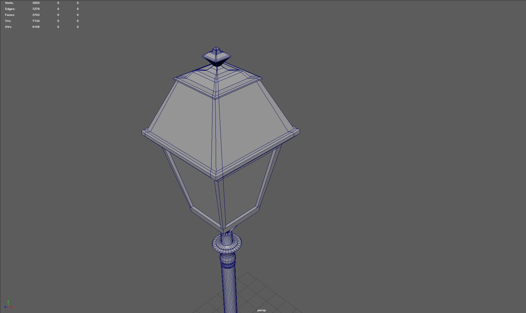 Lampost - 3D Model by sanchiesp