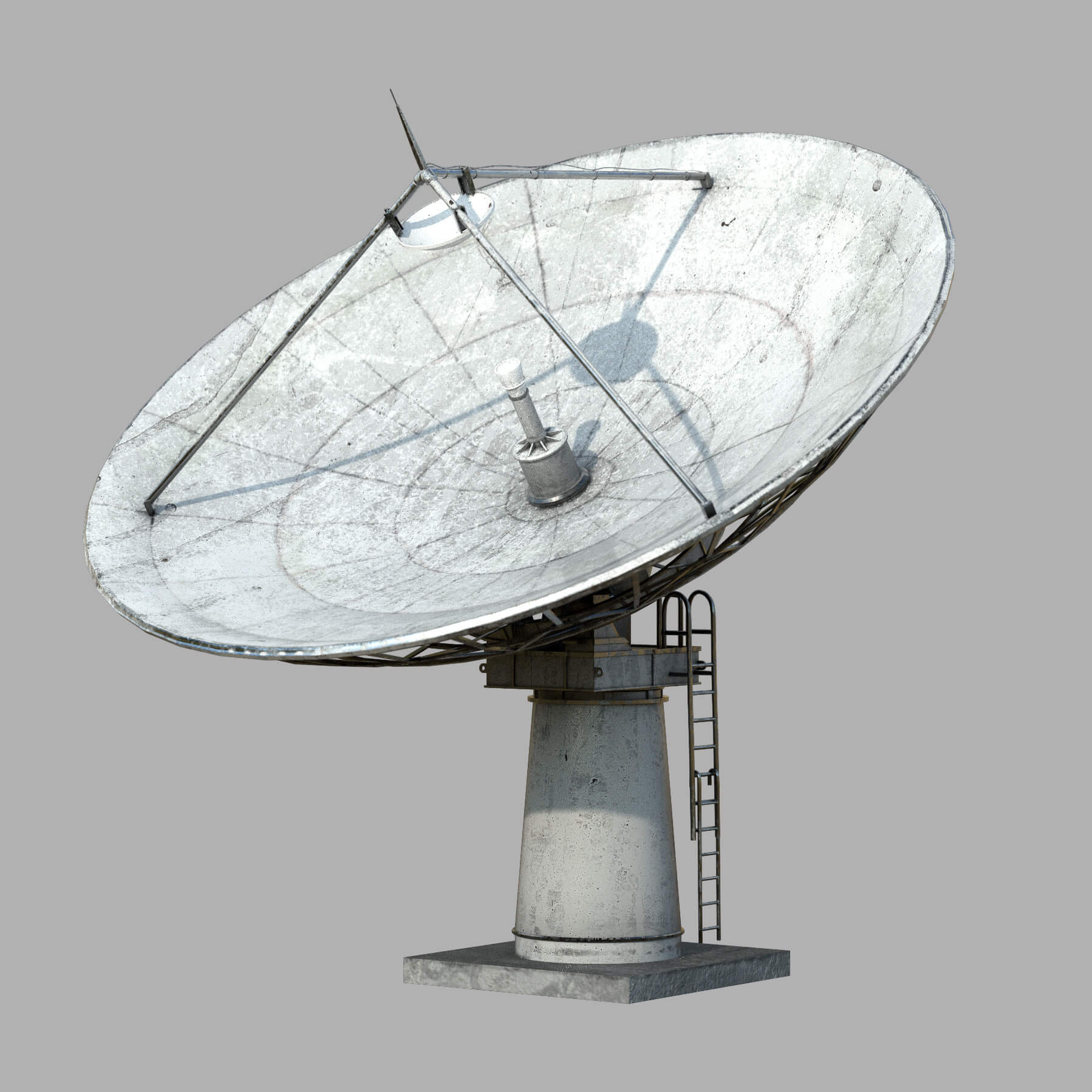 Large Satellite Antenna - 3D Model by sanchiesp