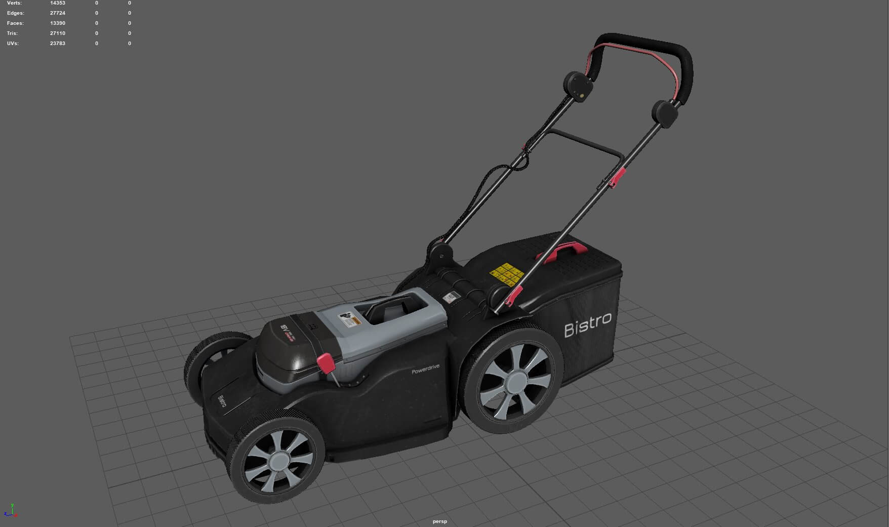 Lawn Mower - 3D Model by sanchiesp