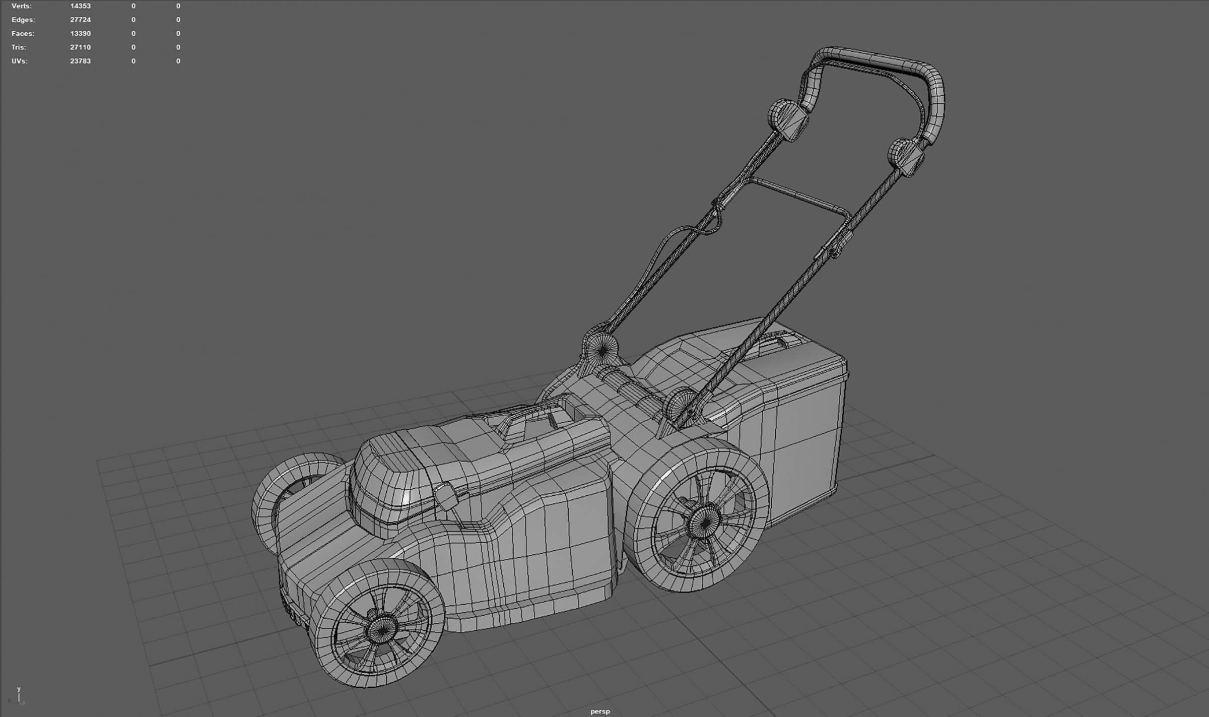 Lawn Mower - 3D Model by sanchiesp