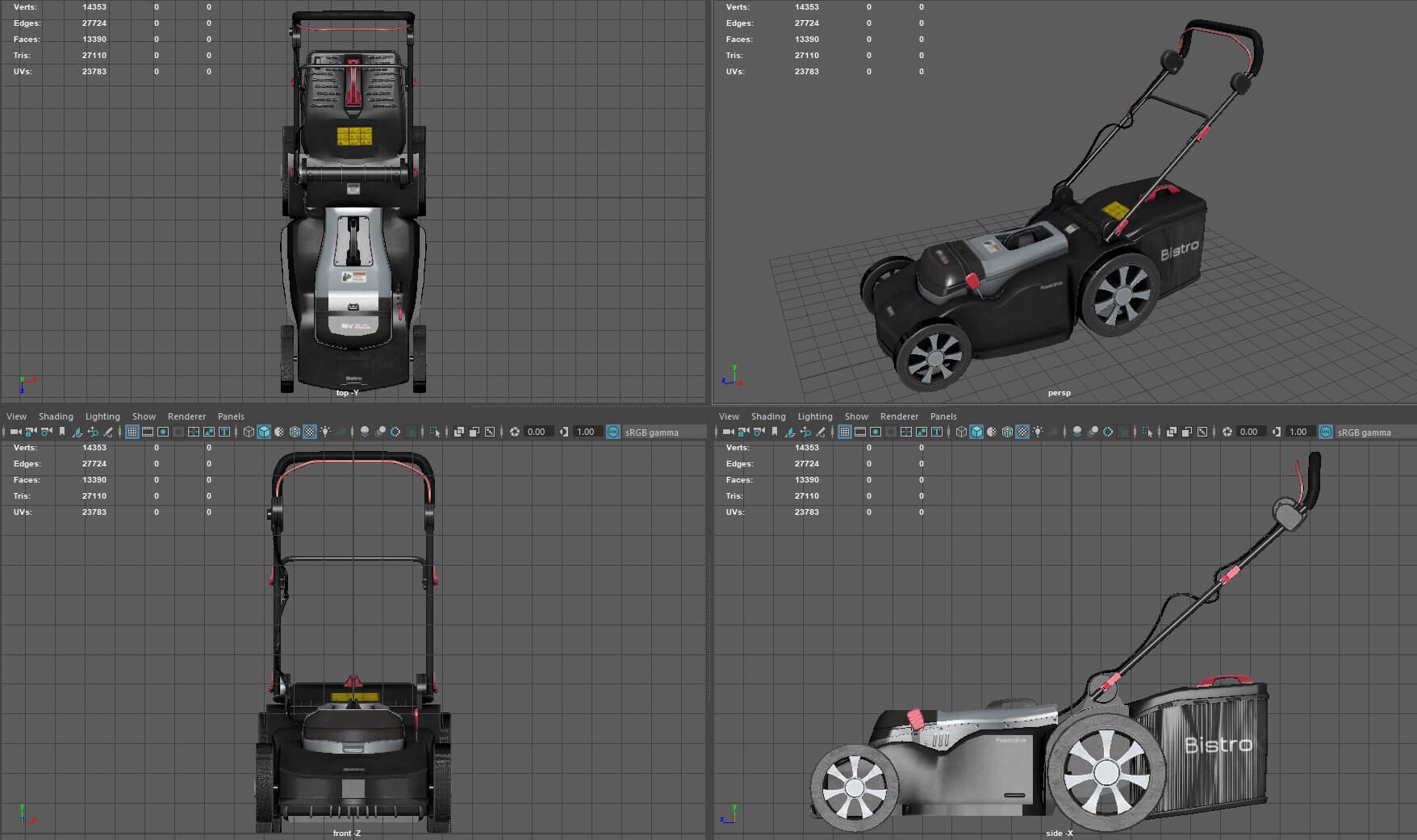 Lawn Mower - 3D Model by sanchiesp