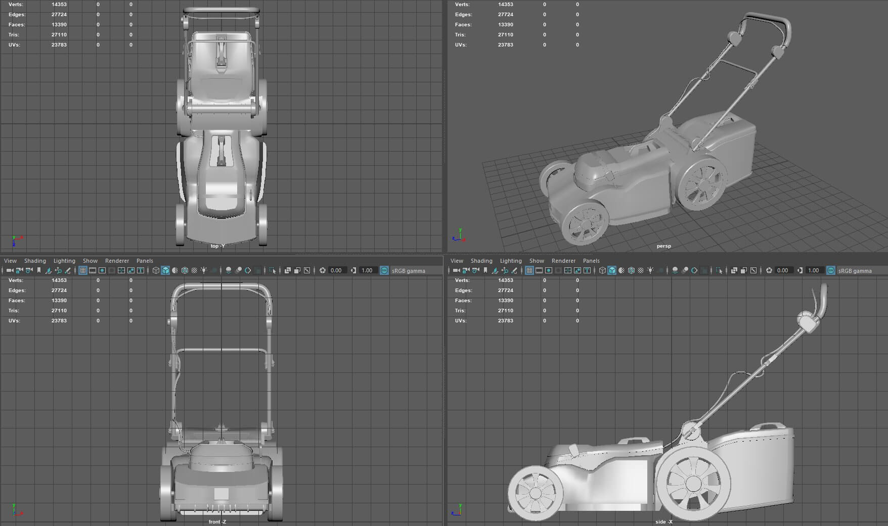 Lawn Mower - 3D Model by sanchiesp