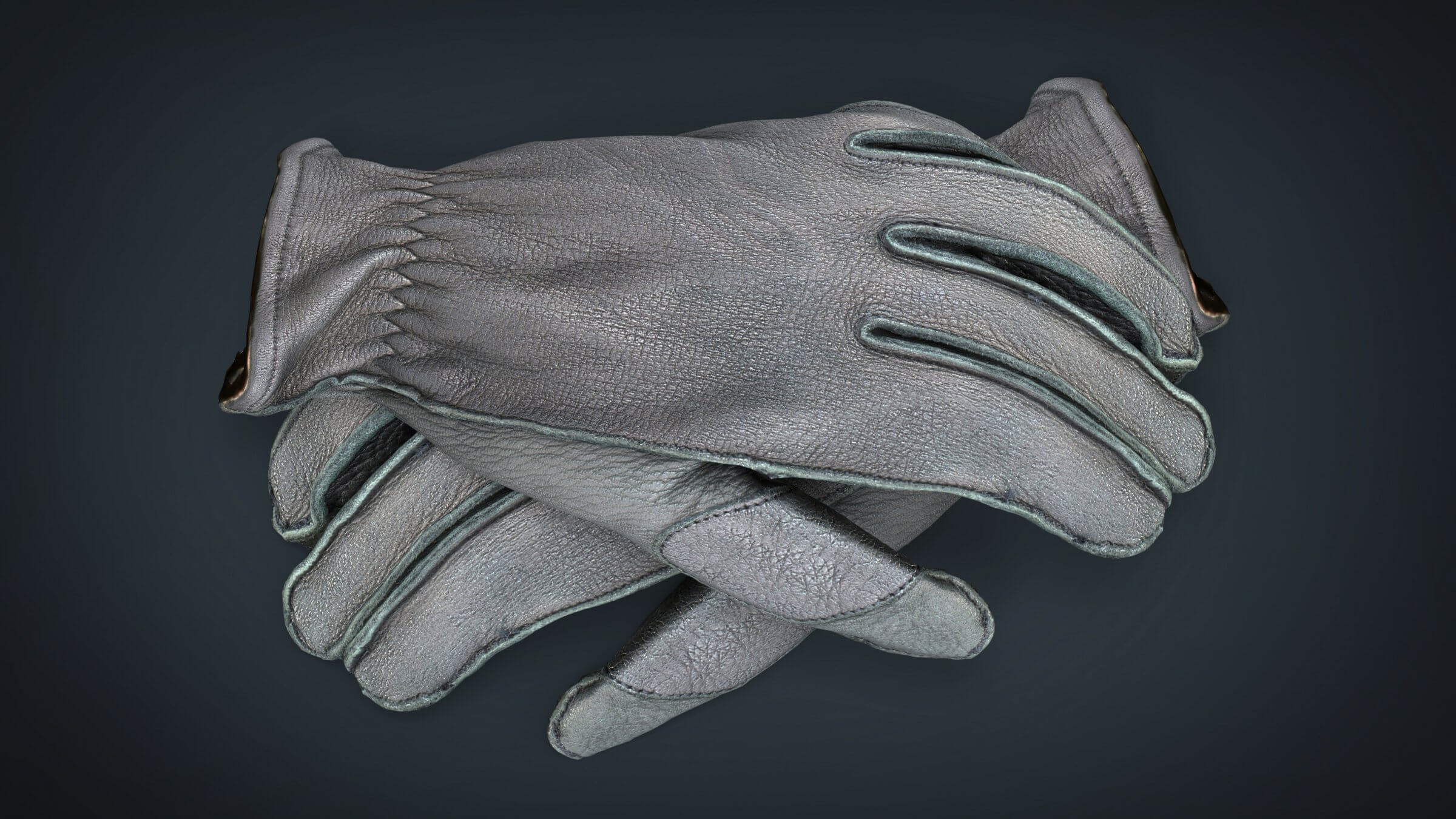 Leather Gloves - 3D Model by sanchiesp